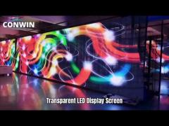 P7.82 transparent LED screen 70% transparency rate P7.82 Transparent LED Video Wall