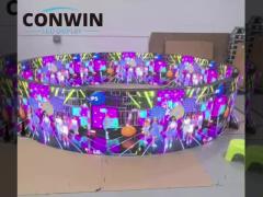 Προσαρμόσιμη μαλακή οθόνη Led Tv Display P3 Εσωτερικό εύκαμπτο πάνελ Led Sexy Screen Τιμή