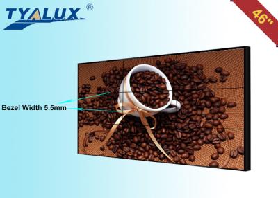 China Ultathin Lightweight LCD Video Wall with Bezel , Width 5.5 mm Between Screens for sale