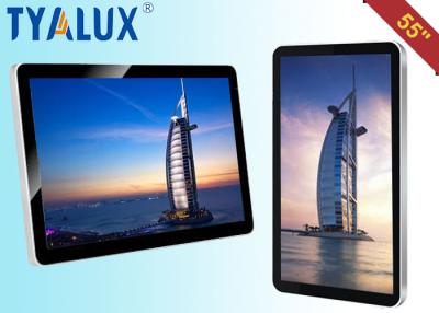 China 1920*1080P Wall Mounted Digital Signage advertising , 55 Inch Large Screen Monitor for sale