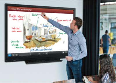China 98 Inch 450 nits standing whiteboard touch screen , smart led tv for sale