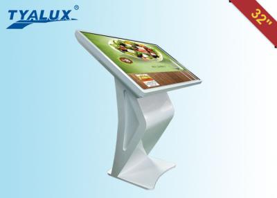 China Touchscreen 32 Inch Digital Advertising Displays Kiosk with 350 cd/m2 Brightness for sale