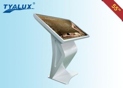 China Floor Standing Full HD1080P Infrared Touch Screen Kiosk Brightness for sale