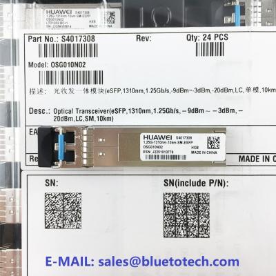 中国 華為技術1.25G-1310nm-10km-eSFP OSG010N02 （S4017308）華為技術1.25GのeSFP 10km 販売のため