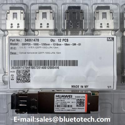中国 Huawei 34061478 QSFP28 100G LR4 10km Optical Transceiver 1295-1310nm SM 販売のため