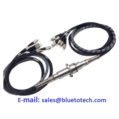 중국 광섬유 로터리 조인트 광섬유 슬립 링 로터리 7섬유 FC 커넥터 단일 모델 긴 수명 블랙 케이블 판매용