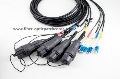 中国 屋外UL94-V0繊維光学のLC 8Coreの単一モード8fiberパッチ ケーブルにFullaxs LCをパッチ・コード 販売のため