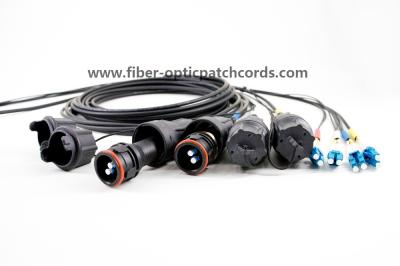 中国 屋外UL94-V0繊維光学のLC 8Coreの単一モード8fiberパッチ ケーブルにFullaxs LCをパッチ・コード 販売のため