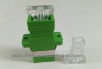 China Simplex Singlemode SC/APC Fiber Optic Adapters With Clear Dust Cap for sale