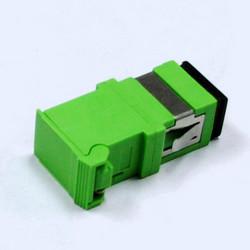 China Fiber Optic SC Side Shutter Adapter With ABS / PBT Material,Blue / Green Optical Cable Adapter for sale