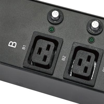 China High Power 125A Fiber Optic Accessories C13 C19 PDU Power Distribution Unit for sale