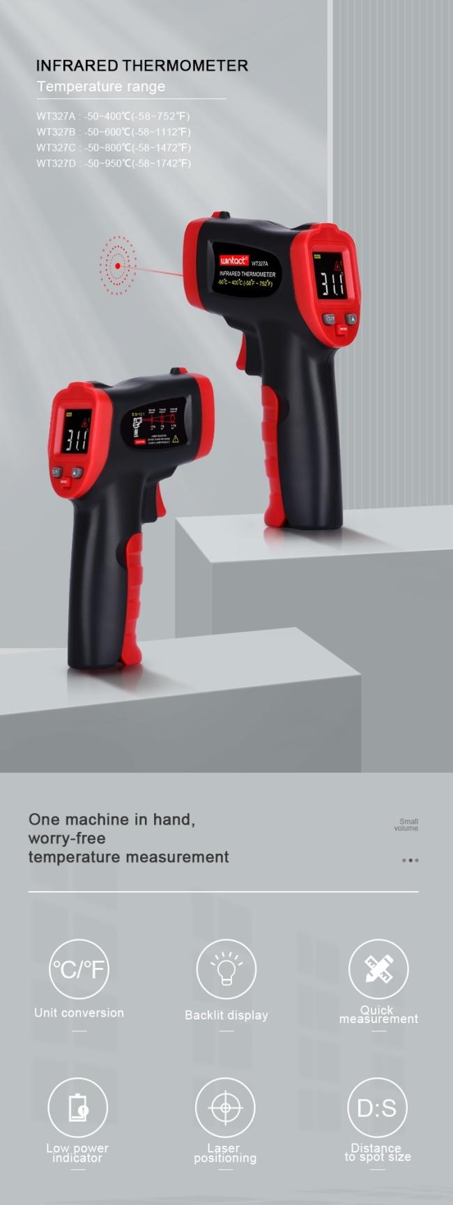 WT326/WT327 Infrared Thermometer side view