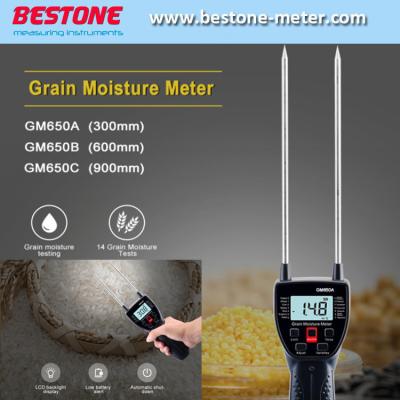 China GM650 Series LCD Display Digital Grain Moisture Meter Moisture Tester for Grain Tester for sale
