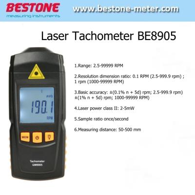 China Laser Tachometer, Portable Digital Tachometer Data Hold Non Contact Tachometers (BE8905) for sale