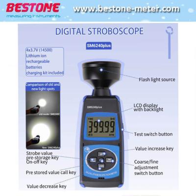 China 5 Digits LCD Digital Stroboscope Tachometer Sm6240plus With Backlight for sale