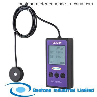 China UV Light Meter (BE126C) with 0-200,000mW/cm2 Range, 230nm-280nm Wavelength, and High Accuracy for Ultraviolet Sterilization Lamp Measurement for sale