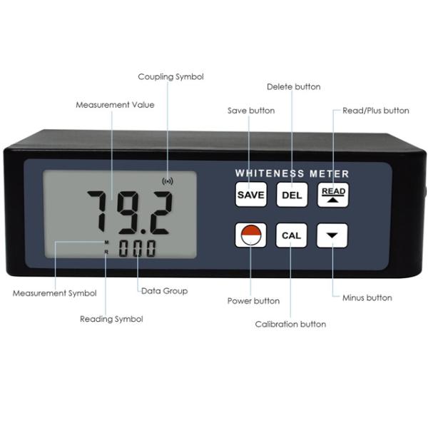 Quality Paint Paper Powder Whiteness Meter Light Leucometer Handheld Digital with for sale