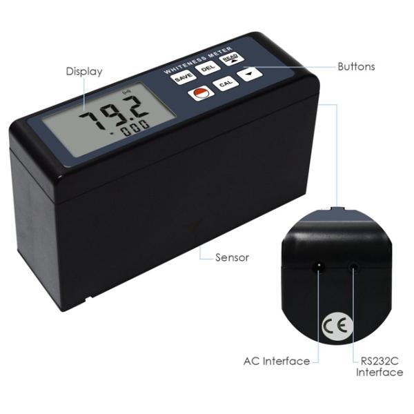 Quality Paint Paper Powder Whiteness Meter Light Leucometer Handheld Digital with for sale