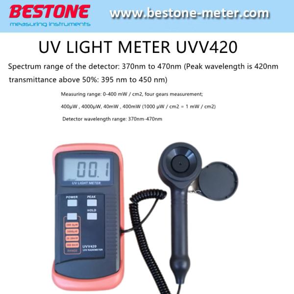 Quality Electronic UV Light Meter Uvv Radiometer Tester Uvv420 for sale