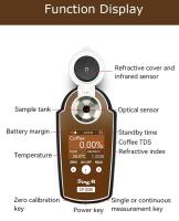 China Digital Coffee Concentration Portable Refractometer Handheld CF-200 for sale