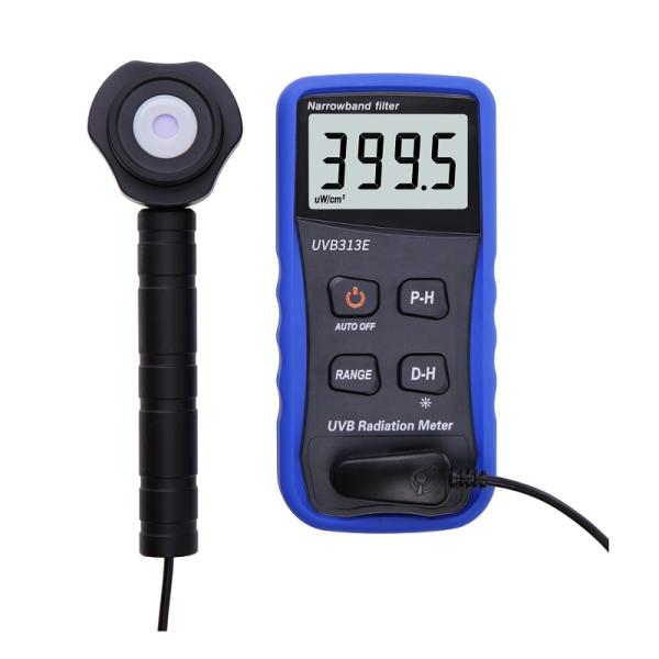 Quality UVB313E UVB Radiation Meter with 290nm~325nm Wavelength Range, 0.1uW/cm2-400mW/cm2 Measuring Range and Dual-joint Telescopic Handle for sale