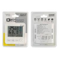 China D5 Digital Thermo-hygrometer with Clock/Date Function, Memory of MAX/MIN Values, and Backlight LCD Display for sale