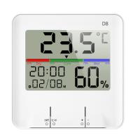 China D8 Digital Thermo-hygrometer with Clock/Date Function Comfort Level Display and Changeable Temperature Unit for sale