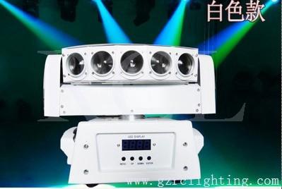 China White 5 Eyes 10 Watt Led Moving Head Light RGBW 4-in-1 Cree Bulbs Spider for sale