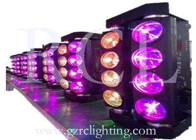 China 4 in 1 LED Moving Head Wash Light 8 * 10W RGBW Tri LED Spider DJ Lighting Fixtures for sale