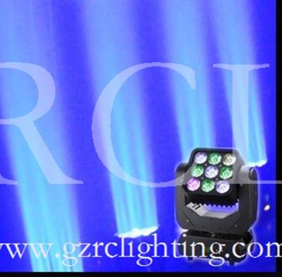 China LED 9 x 10W RGBW Matrix Moving Head Wash Light Black Case For DISCO KTV Stage lights for sale