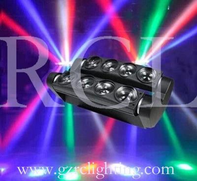 China Led 8Eyes 10W RGBW Moving Head Beam Spider Light With Lumen Bulb for sale