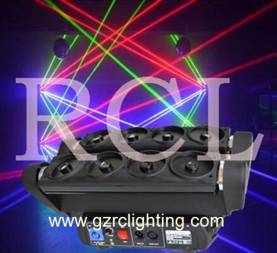 China 8 Heads RGB Spider Laser Moving Head Beam Disco Light for sale