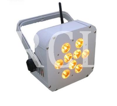 China 9PCS RGBWA UV 6in1 Wireless Battery LED PAR Light for sale