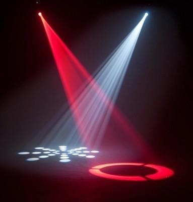 China Bright Black Mini Moving Head Beam Spot Light Sound Control LED Cree Bulb 10W for sale