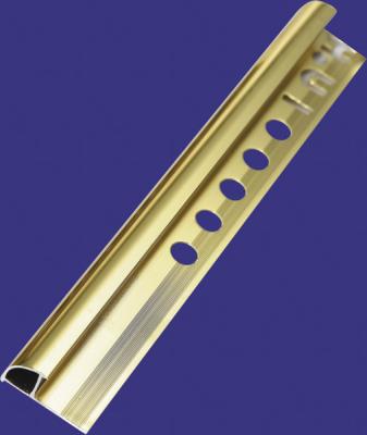 China 033 D Glossy gold aluminium quarter round shape tile trim for sale