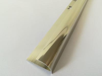 China K13-365 Glossy Champange Aluminium Quarter Round Shape Tile Trim, aluminium tile strip for sale