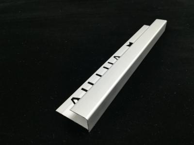 China F12-310A Anodized Silver Matt Aluminium Square Edge Tile Trim, aluminium tile strip for sale