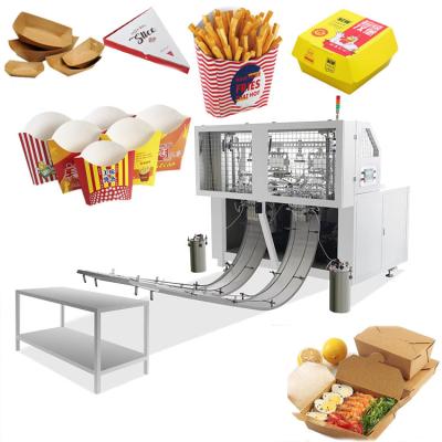 China Automatic Paper Lunch Box Machine 180pcs/min Speed 3kw Power 2300kg Weight zu verkaufen