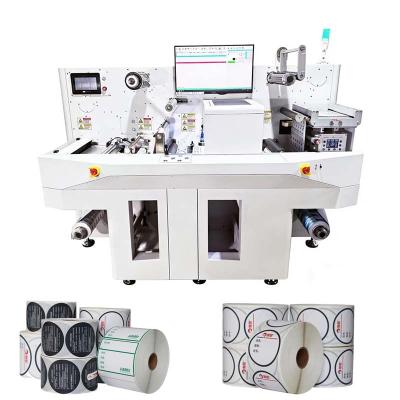 China CCD Tracking System Smart High Speed 12m/min 8 Heads Digital Label Die Cutter Multi-functional Label Sticker Die Cutting Machine for sale