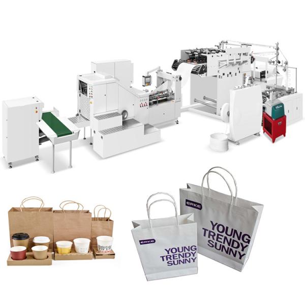 Machine 14000*6000*2400mm de fabrication de sac de papier de journal de 380 volts