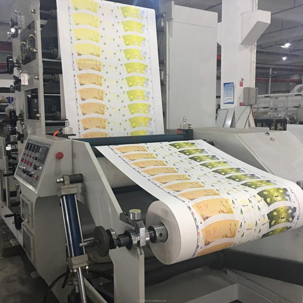 L'impression flexographique de tasse de papier usine la machine d'impression automatique d'écran de tasse de papier