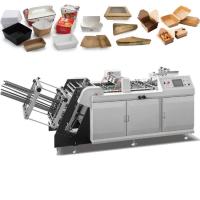 China Automatic counting collection 150pcs / min paper lunch box machine for sale