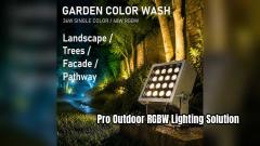 Professional RGBW LED Outdoor Wall Wash Light