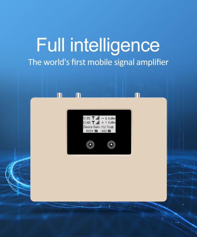 LCD Display 2G 3G 4G Dual Band Repeater 1800/2100MHz Cellular Signal Amplifier Kit 2