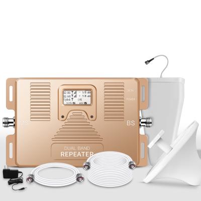 China Dual Band 1800/2100MHz 2G/3G/4G Signal Booster with LCD Display for sale