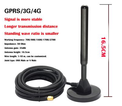 Cina Antenna del ripetitore del segnale del veicolo di guadagno 35dBi 4G con il pollone magnetico in vendita