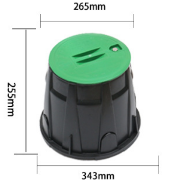 Lightweight Underground Water Meter Box HDPE Anti Theft 255 * 265* 343mm 0