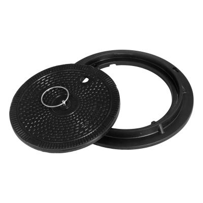 China Elite Roadway Use 400mm Diameter Round BMC Composite Manhole Cover for sale