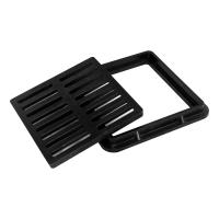 Quality EN124 A15 Grating Manhole Cover , SMC Square Sidewalk FRP Storm Grate Cover for sale