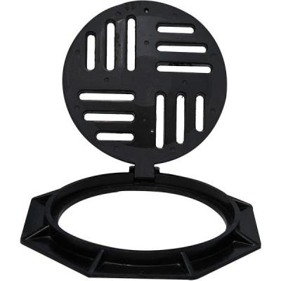 China Elite 432 X 517mm Triangle Grating Frame , 20 Tons SMC FRP Manhole Grating Cover for sale